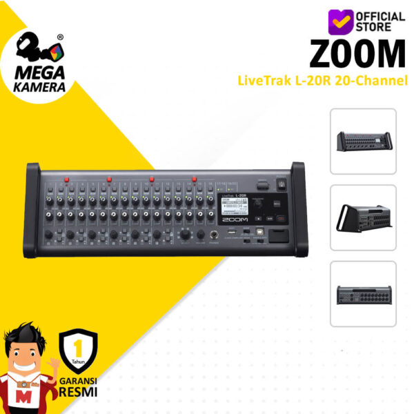 Zoom LiveTrak L-20 Digital Mixer Multitrack Recorder – Megakamera.com