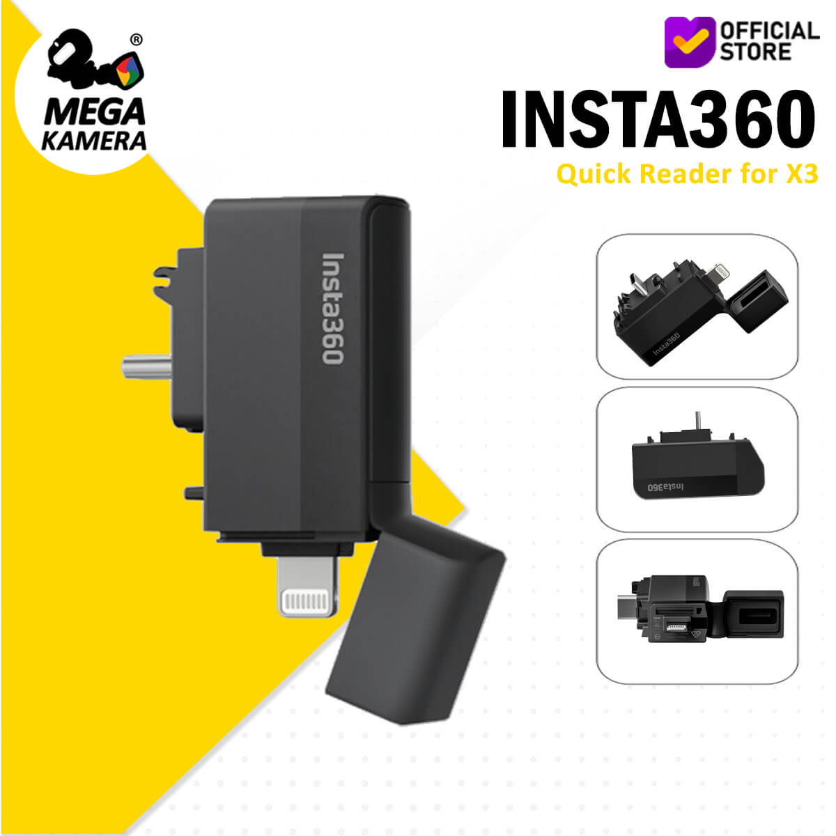 Insta360 Quick Reader for X3 – Megakamera.com