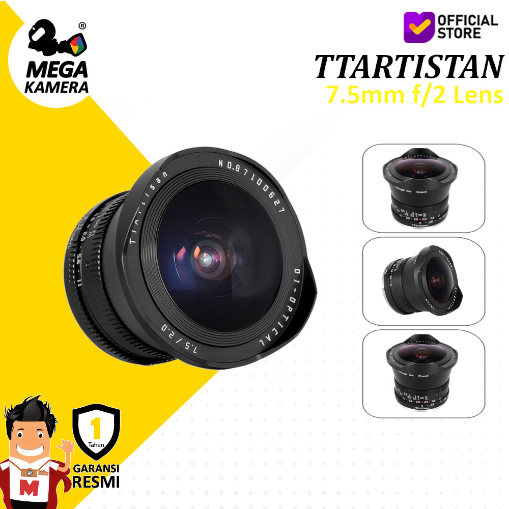 TTArtisan 7.5mm f/2 Fisheye Lens with ND1000 Filter for Canon EOS M ...