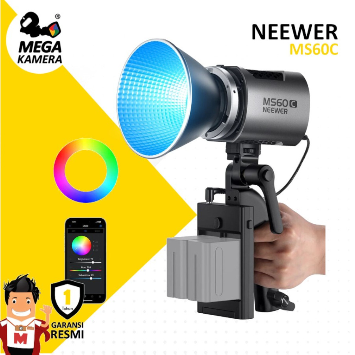 Neewer MS60C RGB LED Monolight – Megakamera.com